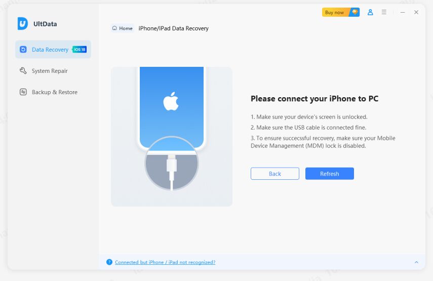 Tenorshare UltData - Recupera Información de tu iPhone o Copia de Seguridad