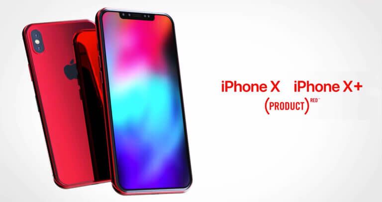Nuevo concepto del iPhone X y iPhone X Plus en (PRODUCT)RED [Video]